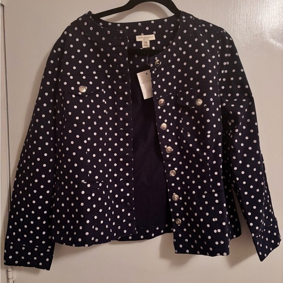 Appleseed's | Jackets & Coats | Appleseeds Blue And White Blazer ...
